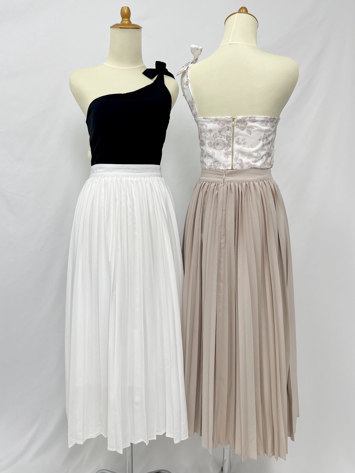 Fion Padded Ribbon Toga Top (Khaki Floral) – CHAIER